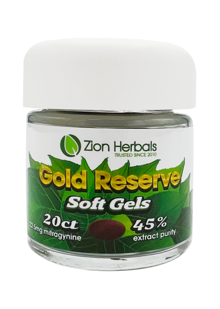 Gold Reserve 20ct with 45% MIT Kratom Soft Gel