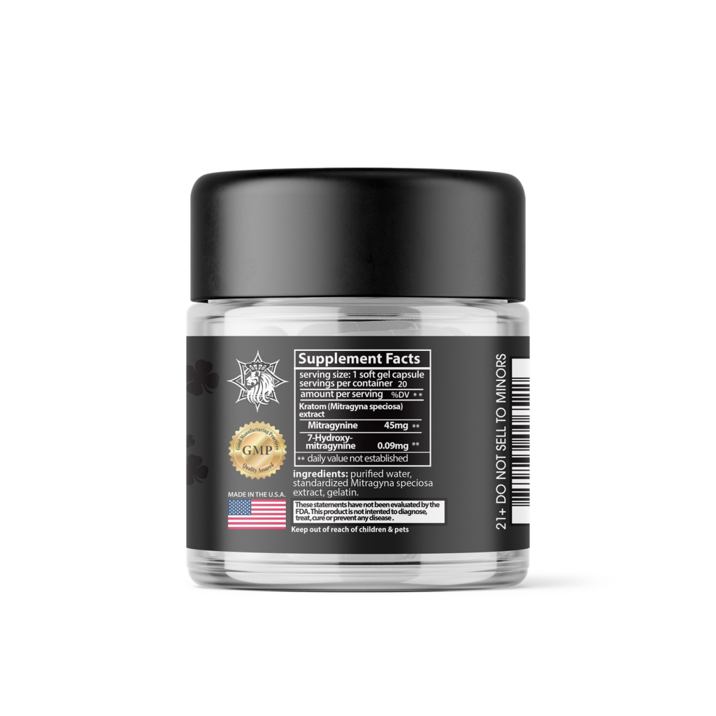 Gold Reserve 20ct with 45% MIT Kratom Soft Gel